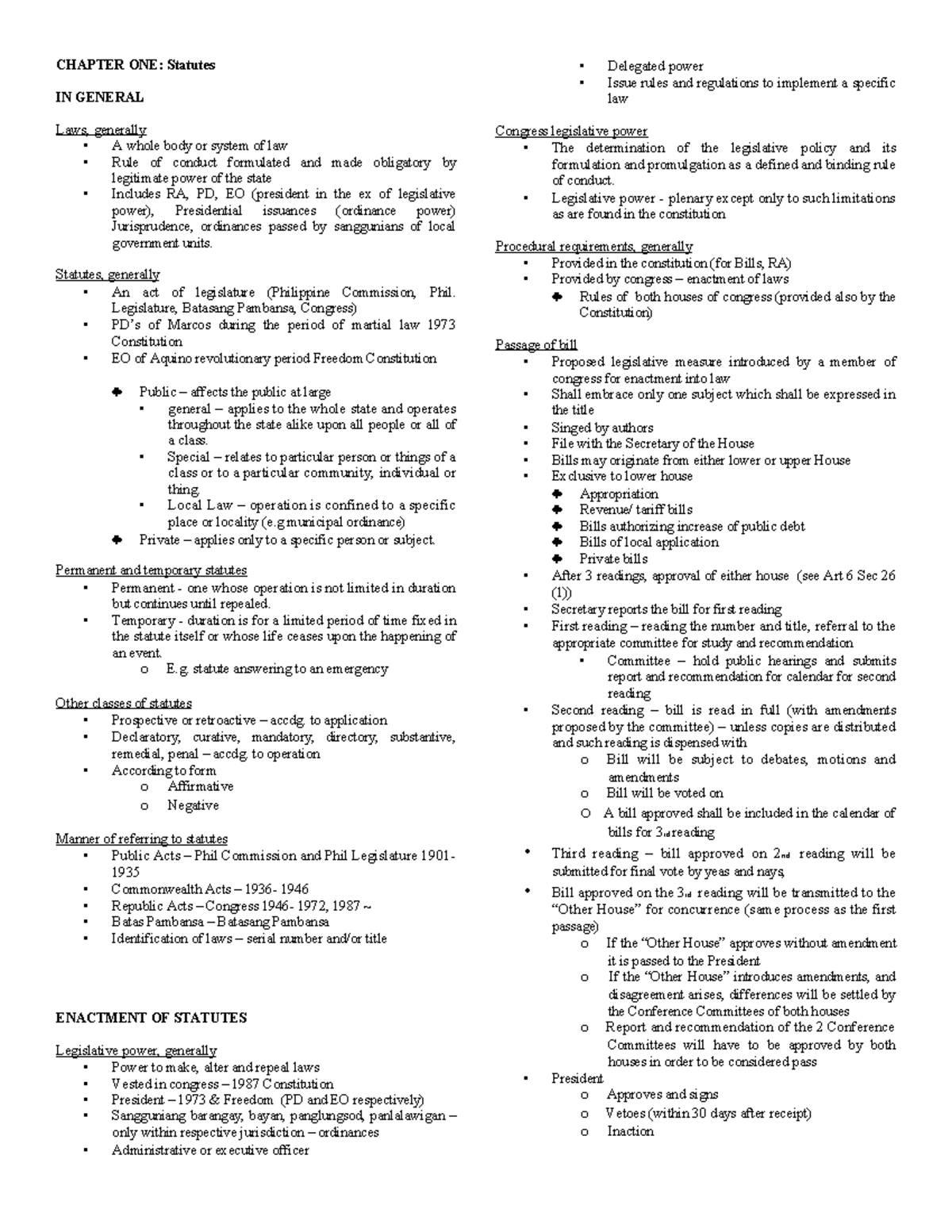 Statutory Construction Overview (LAW 101): Key Concepts and Principles ...