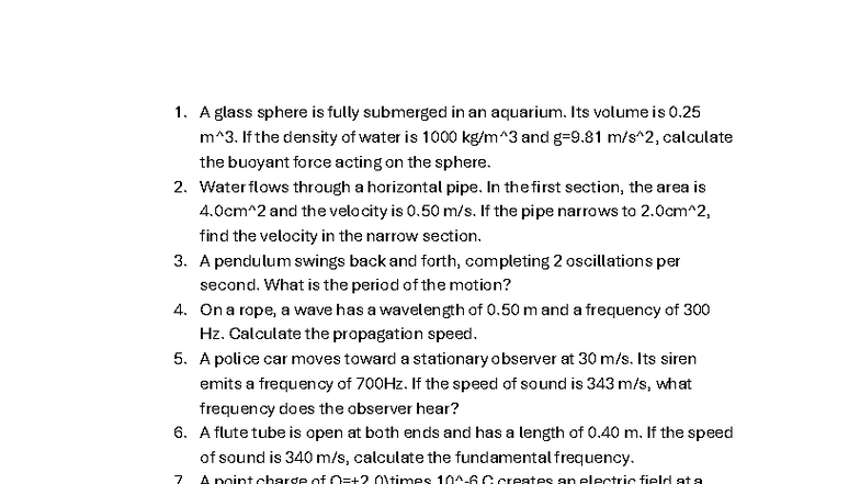 Matter Study Guide - PHYS 101 Final Exam Review - Studocu