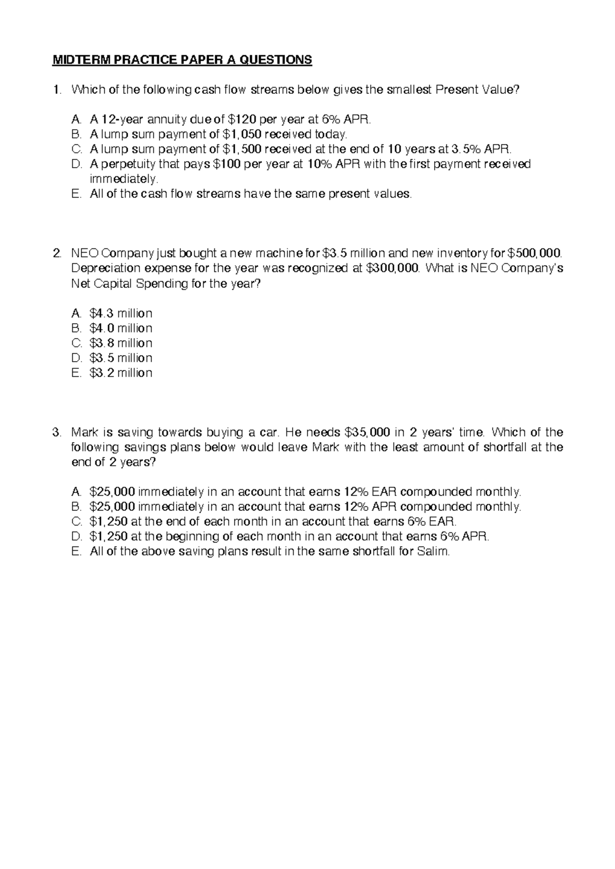 Midterm Study Questions for Course 12333333 - Studocu