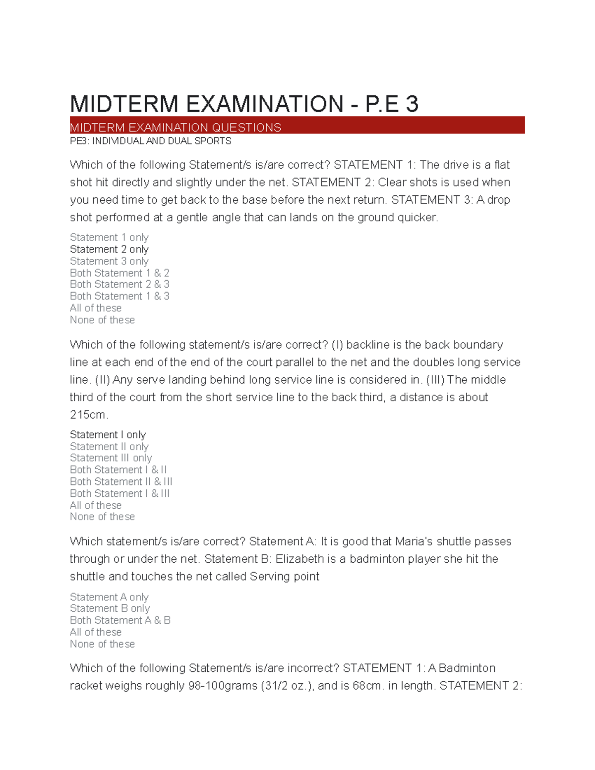 PE Midterm Examination Compile E Midterm Examination Compile E Midterm Examination Compile E ...