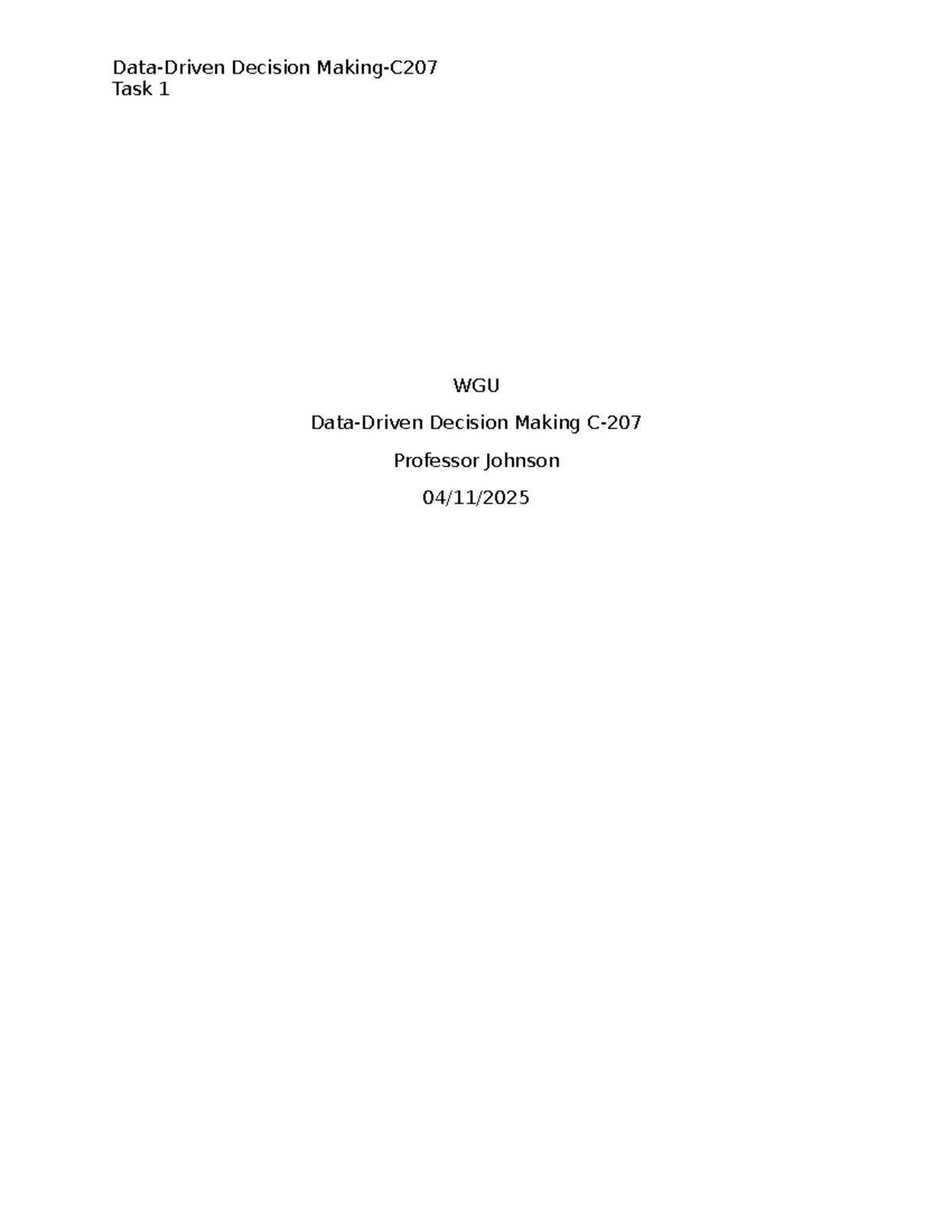 WGU C207 Task 1: Analyzing Nurse Attrition and Program Participation ...