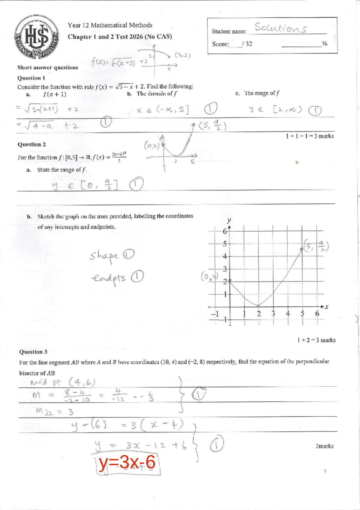 12MM 2026 Chapter 1 & 2 Test Solutions and Answers - Studocu