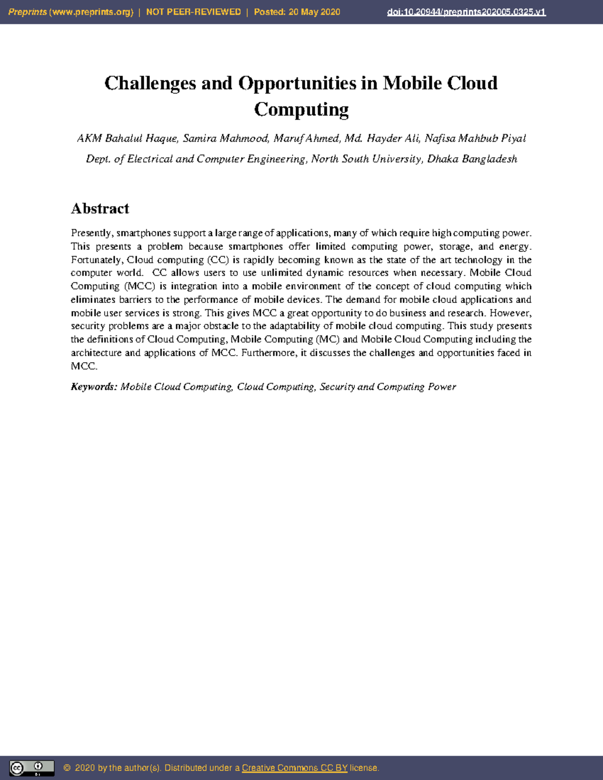 Challenges and Opportunities in Mobile Cloud Computing - Challenges and ...