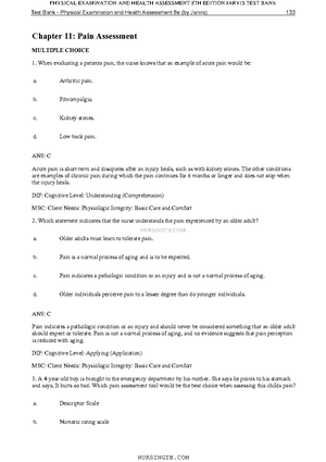 Ch 8 Questions - Assessment Techniques and Safety in Clinical Setting ...