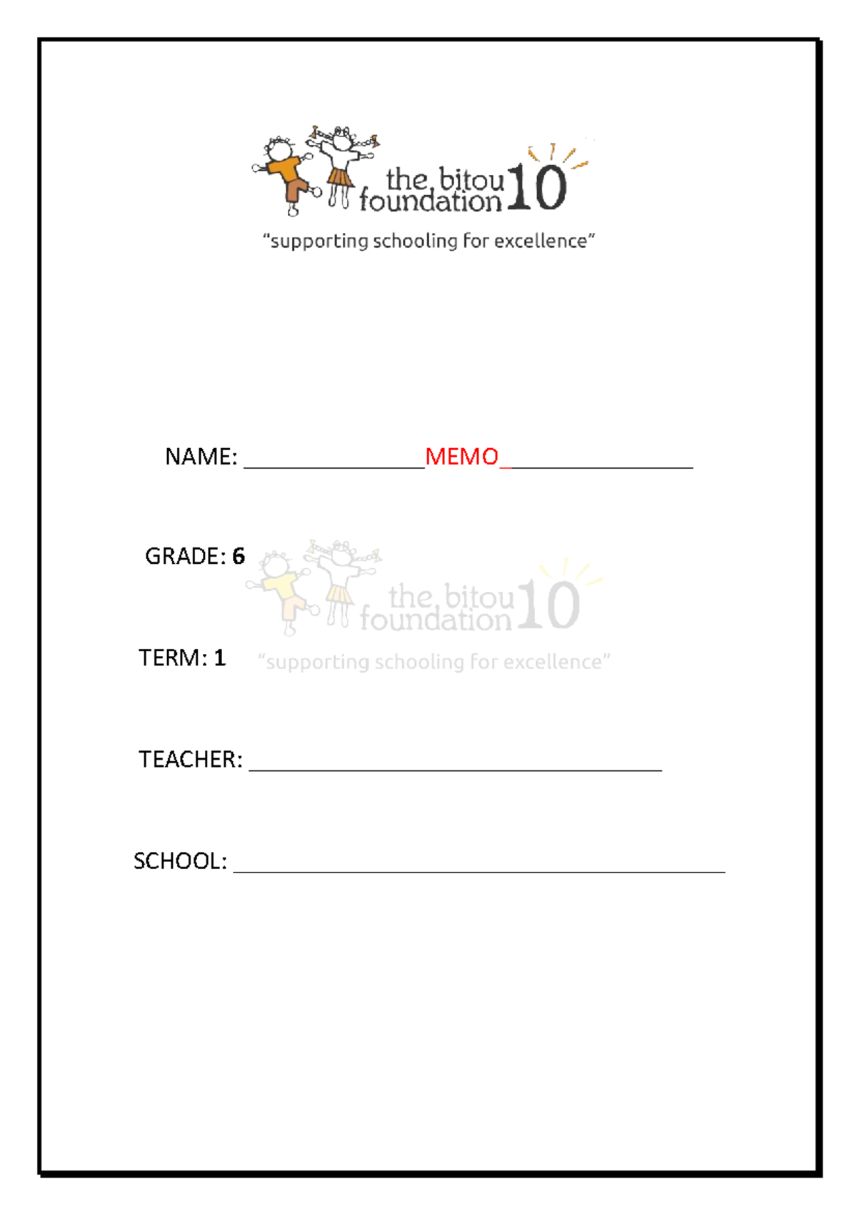 Mathematics Grade 6 Term 1 Quick Maths Memo - Studocu