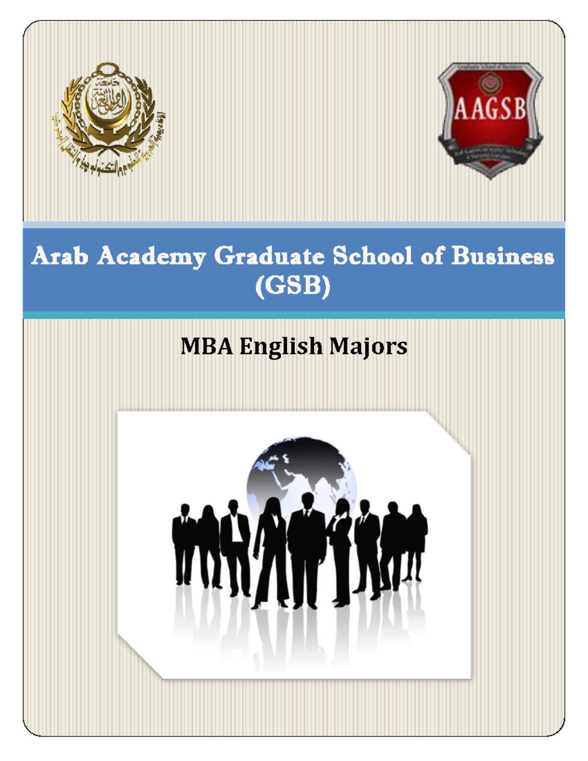 33 1 1 GSB-MBA-Majors - practice material - Arab Academy Graduate ...