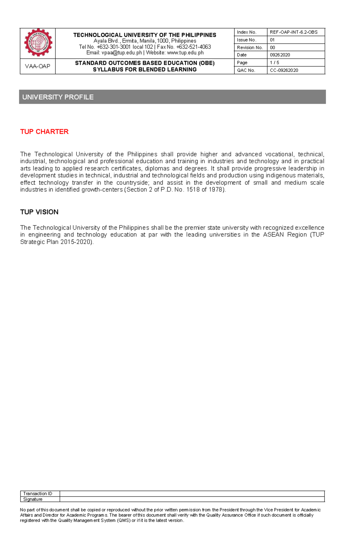 Living in the I.T. Era Syllabus (Course Code: ML) - OBE Blended ...
