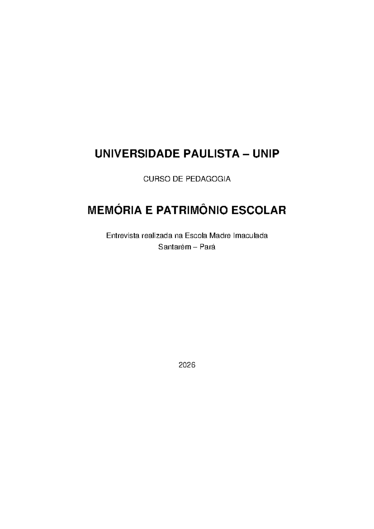 Memória e Patrimônio Escolar: Entrevista na Escola Madre Imaculada UNIP ...
