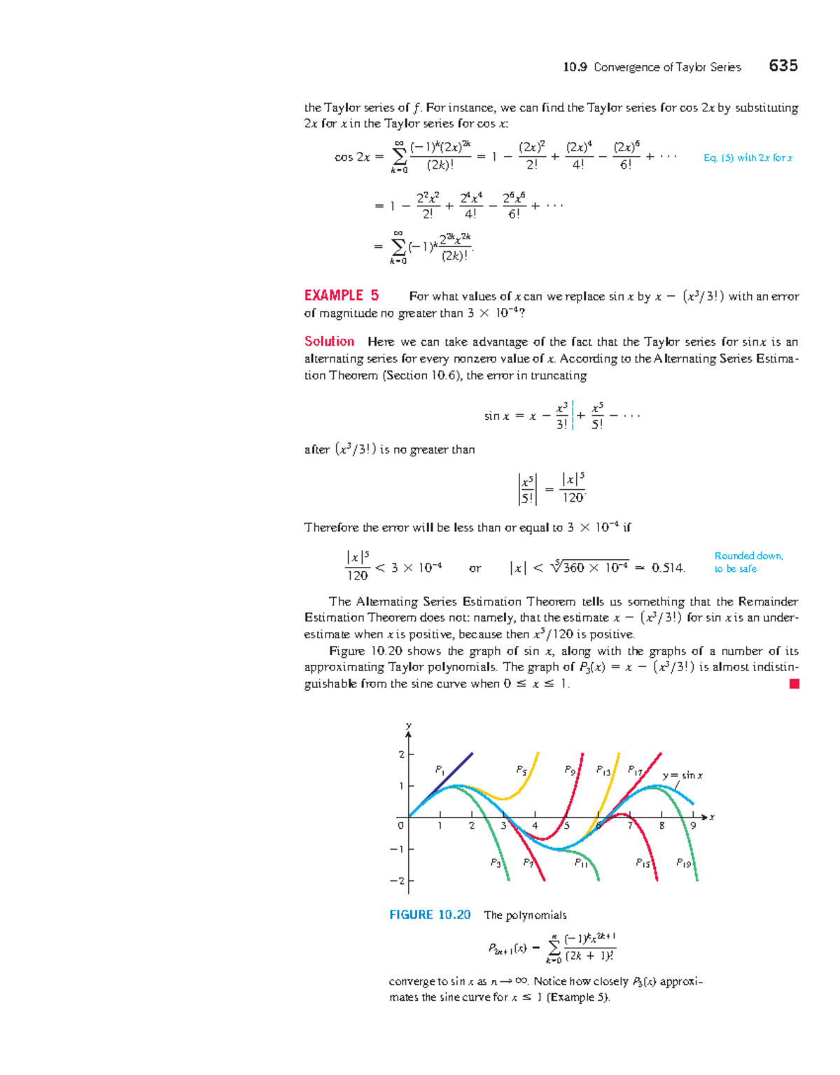 Thomas Calculus: Convergence of Taylor Series (Pages 649-650) - Studocu