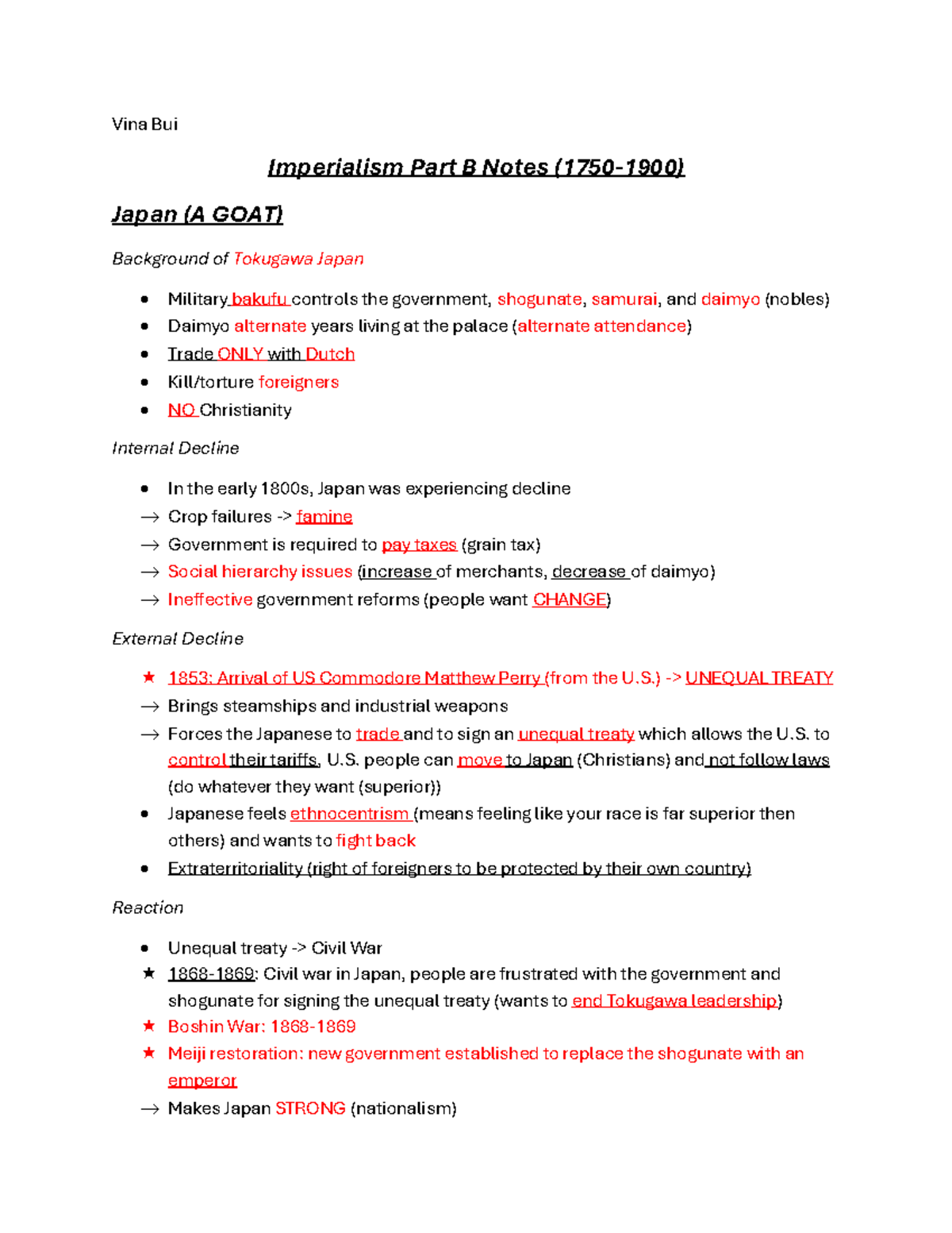 Imperialism in Japan and America: An Historical Overview (1750-1900 ...