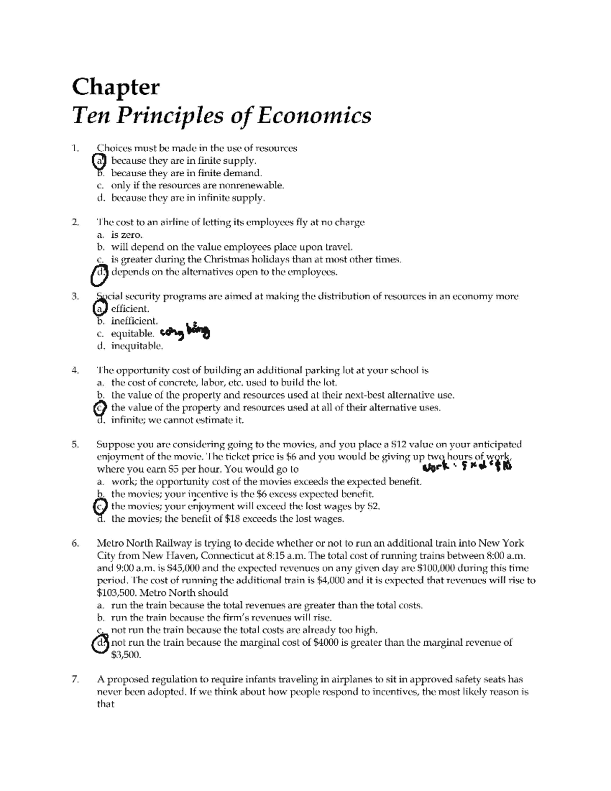 Practice Multiple Choice Questions - Version 1 - Studocu