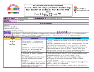 🌈5° S22 Planeación Semanal Esmeralda Te Enseña - CRONOGRAMA DE ACTIVIDADES Semana (Del 13 al 17 ...