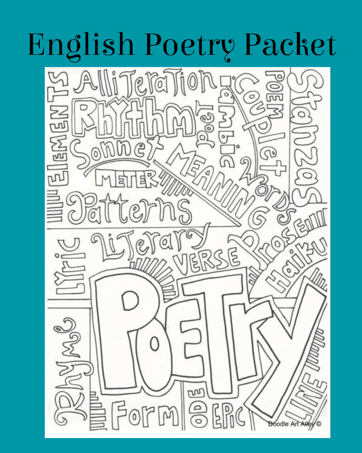 - English Poetry Packet - English Poetry Packet Table of Context Poetry ...