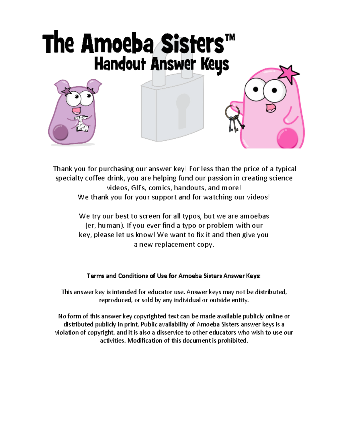 Asexual and Sexual Reproduction Answer Key (Amoeba Sisters) - Studocu