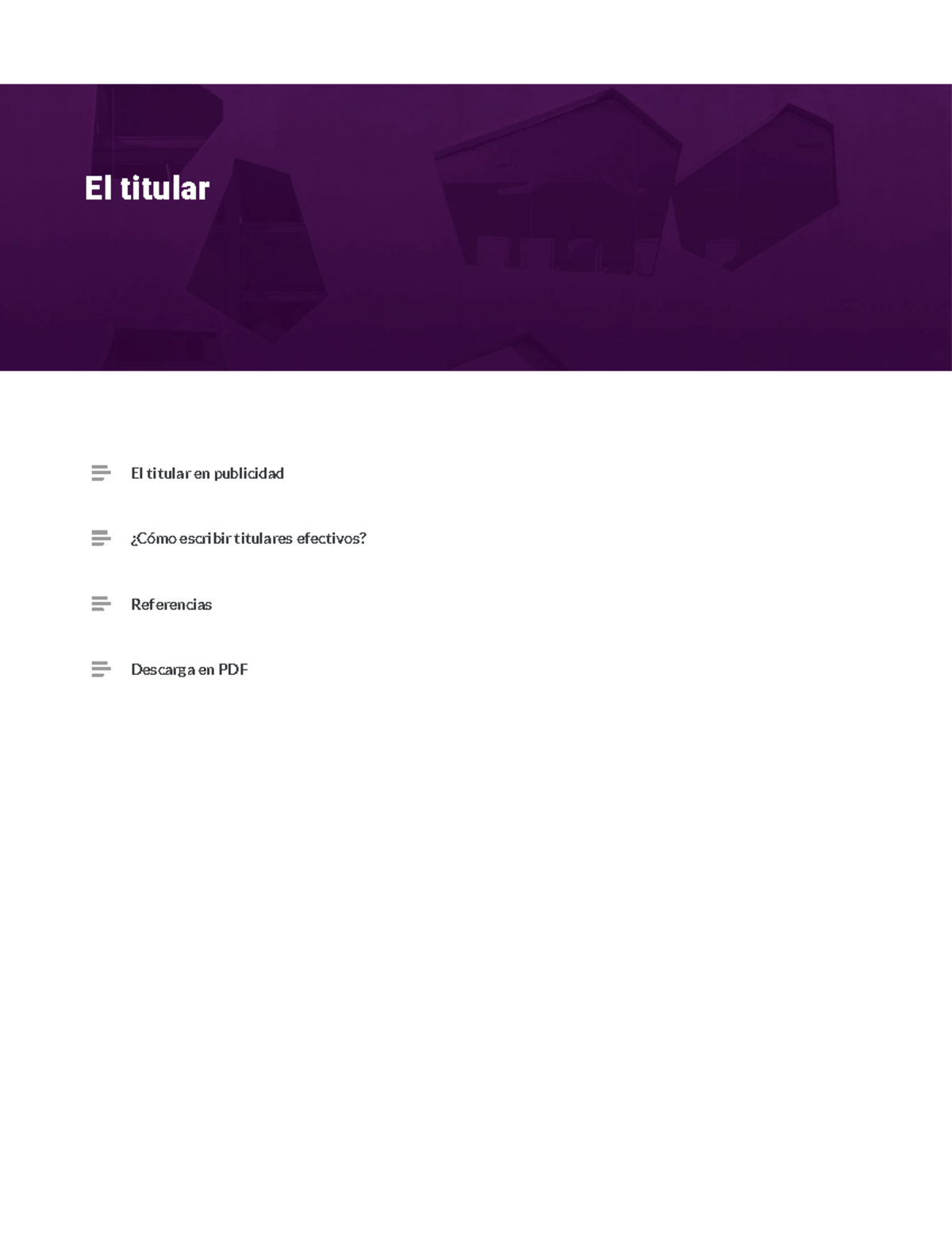 Módulo 2 - Lectura 2 Publicidad - El titular en publicidad ¿Cómo ...