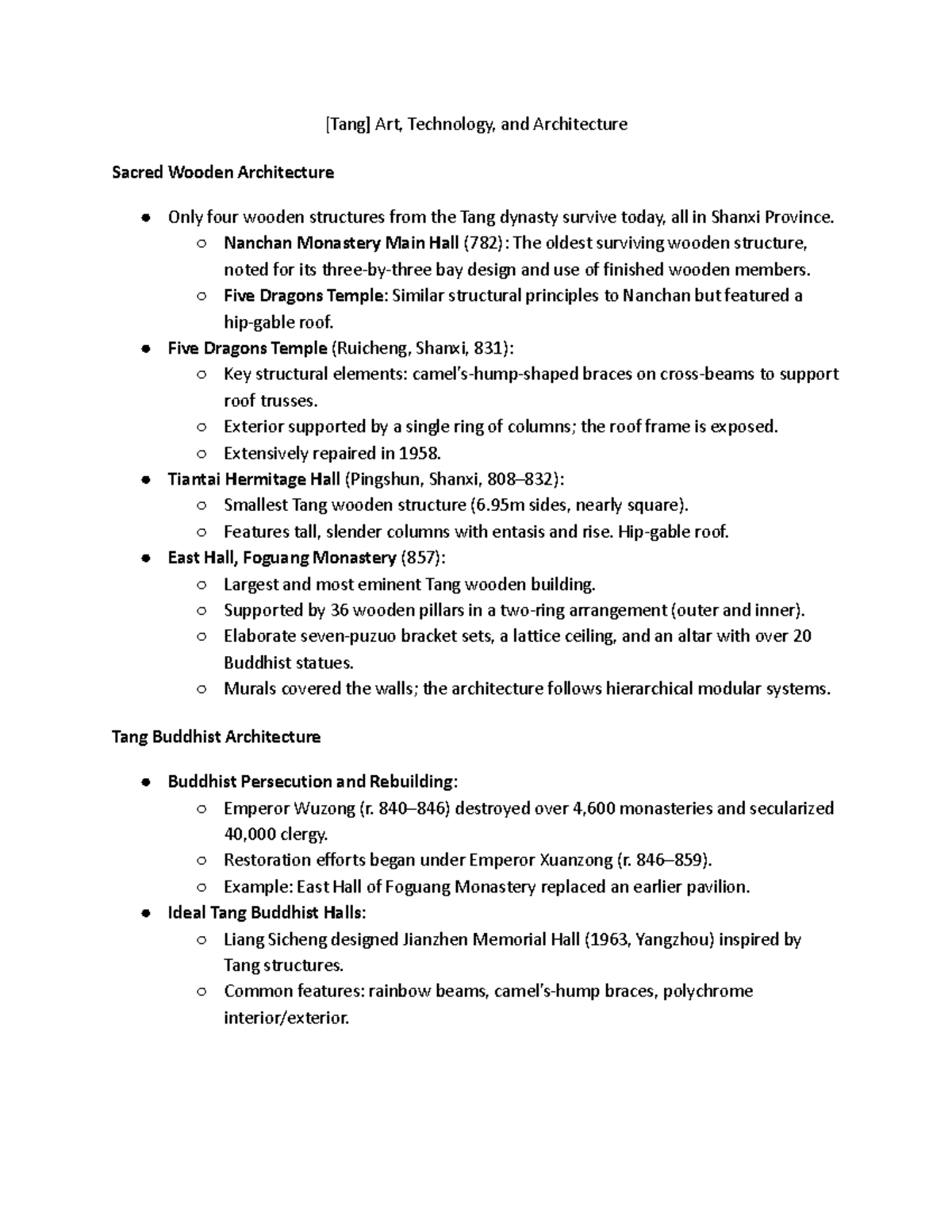 Tang Dynasty Architecture Insights: Innovations & Sacred Structures ...