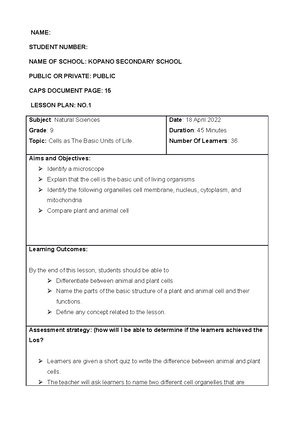 Grade 8 matter - Worksheet - Grade 8 Natural Sciences MATTER AND ...