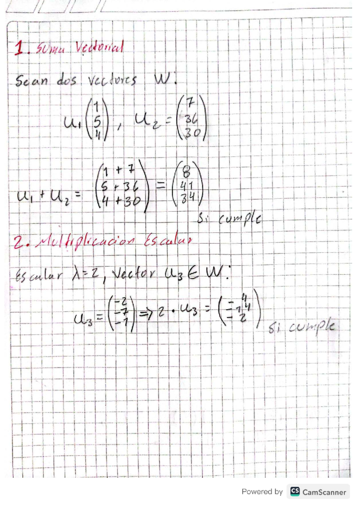 Trabajo de 3: Notas de Álgebra Lineal (ALGE 101) - Studocu