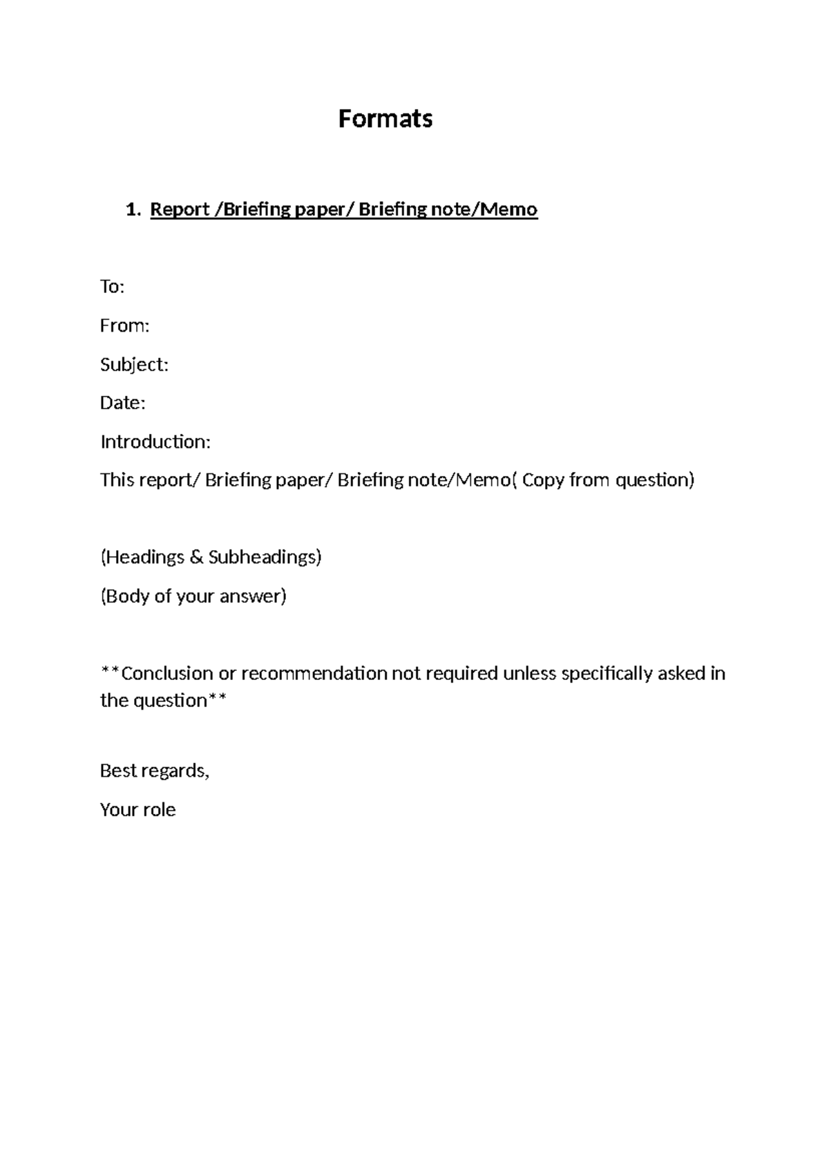 SBL Answer Formats: Structuring Reports, Emails, and Press Releases ...