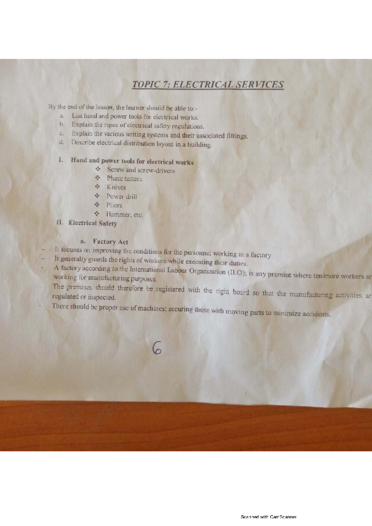 Electrical Services - Module 3 Revision: Tools, Safety & Wiring Systems ...