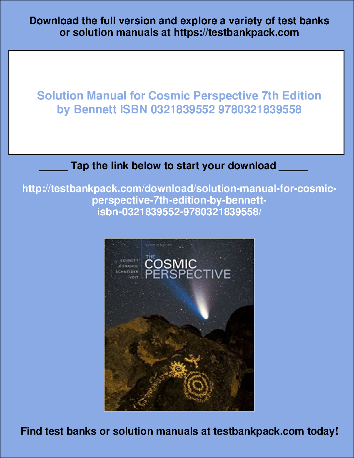 Solution Manual for Cosmic Perspective 7th Ed. (Bennett) - Key Concepts ...