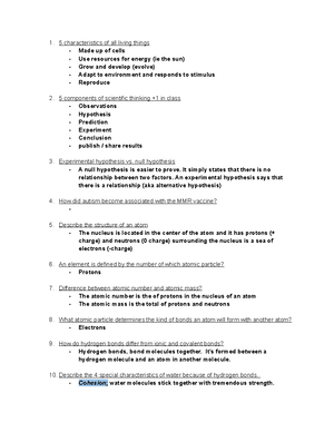[Solved] Review Questions for Chapter 1 Be able to define - Basic Biological Concepts (BIO 10 ...