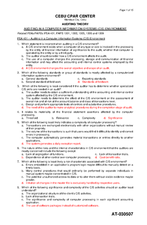 Chapter-3 -Auditing-in-CIS - Chapter 3: Security Part I: Auditing Operating Systems and Networks ...