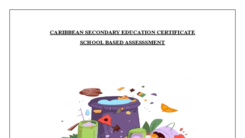 Human and Social Biology SBA: Impact of Littering in Mon Repos - Studocu