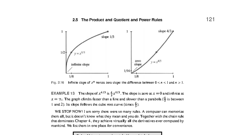 CH2part 12 - Calculus Notes: Product, Quotient, and Power Rules - Studocu