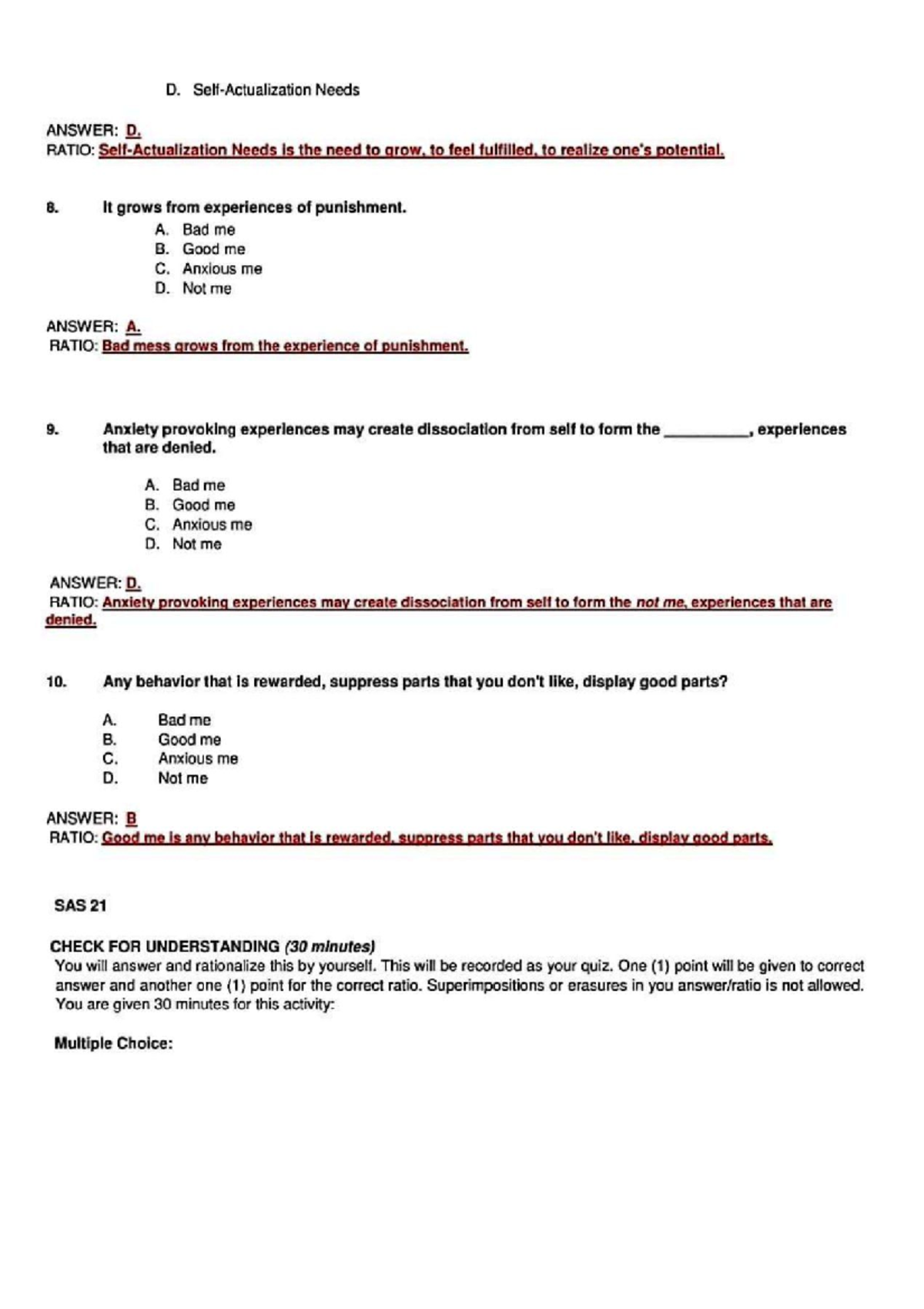 Nursing 103-quiz 5 - Fhrhhr - D. Needs ANSWER: D. RATIO: Needs is the ...