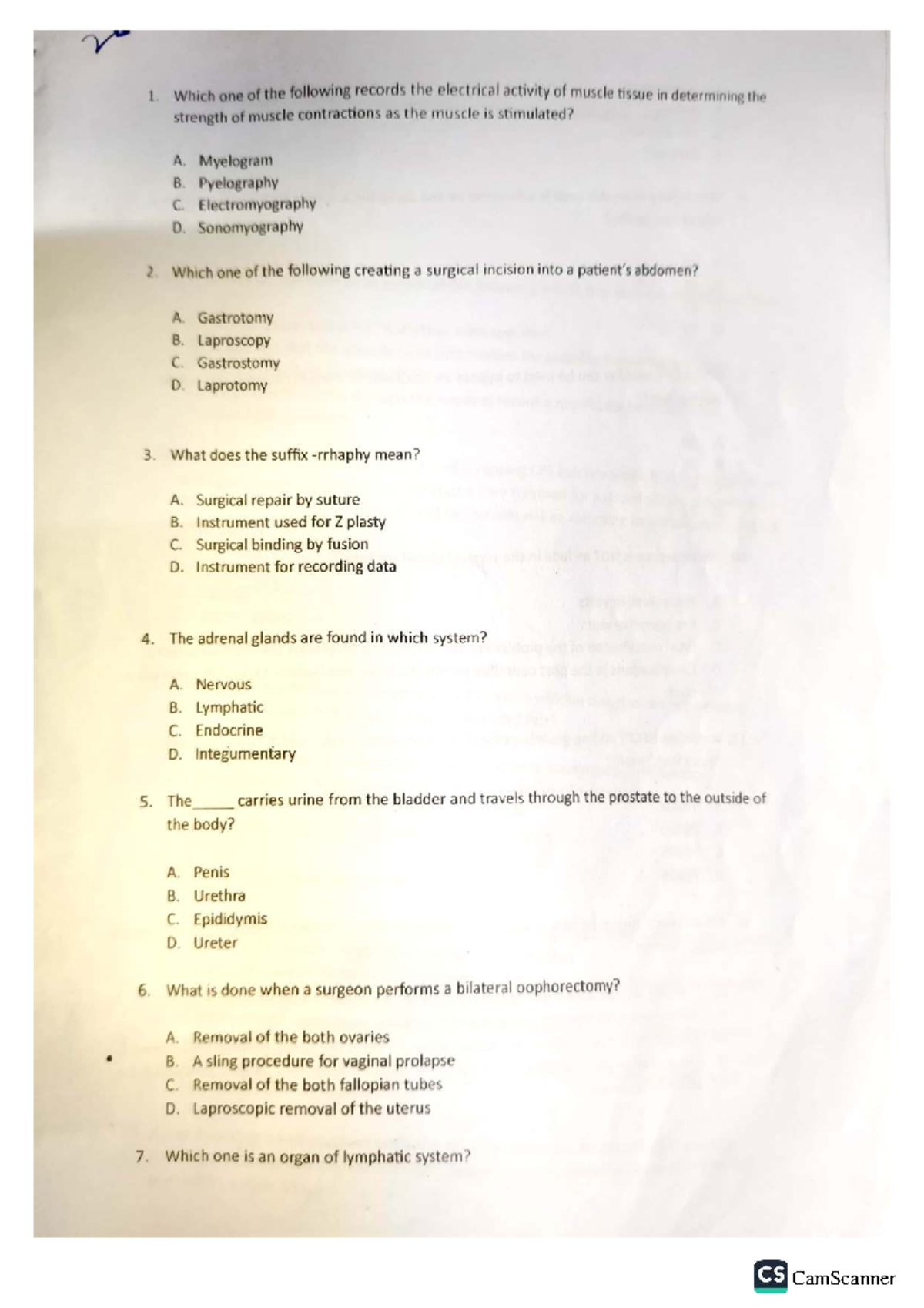 CPT Mock Question Set- 1: Medical Coding Practice Questions - Studocu