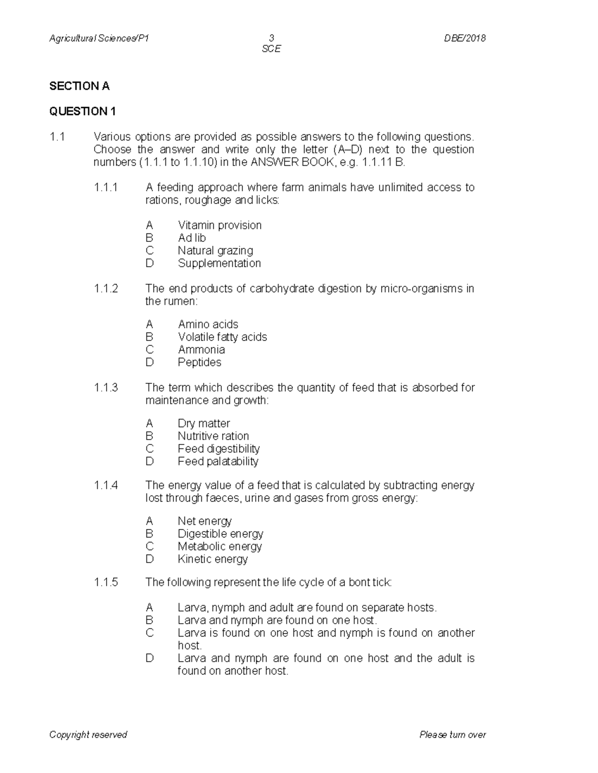 Agricultural Sciences P1 May-June 2018 Exam Notes - Studocu