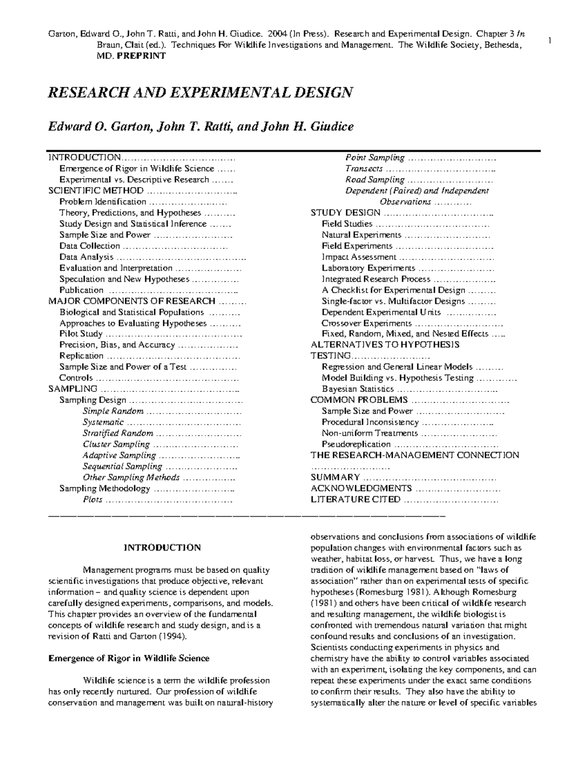 Edward O Garton John T Ratti and John H - Garton, Edward O., John T ...