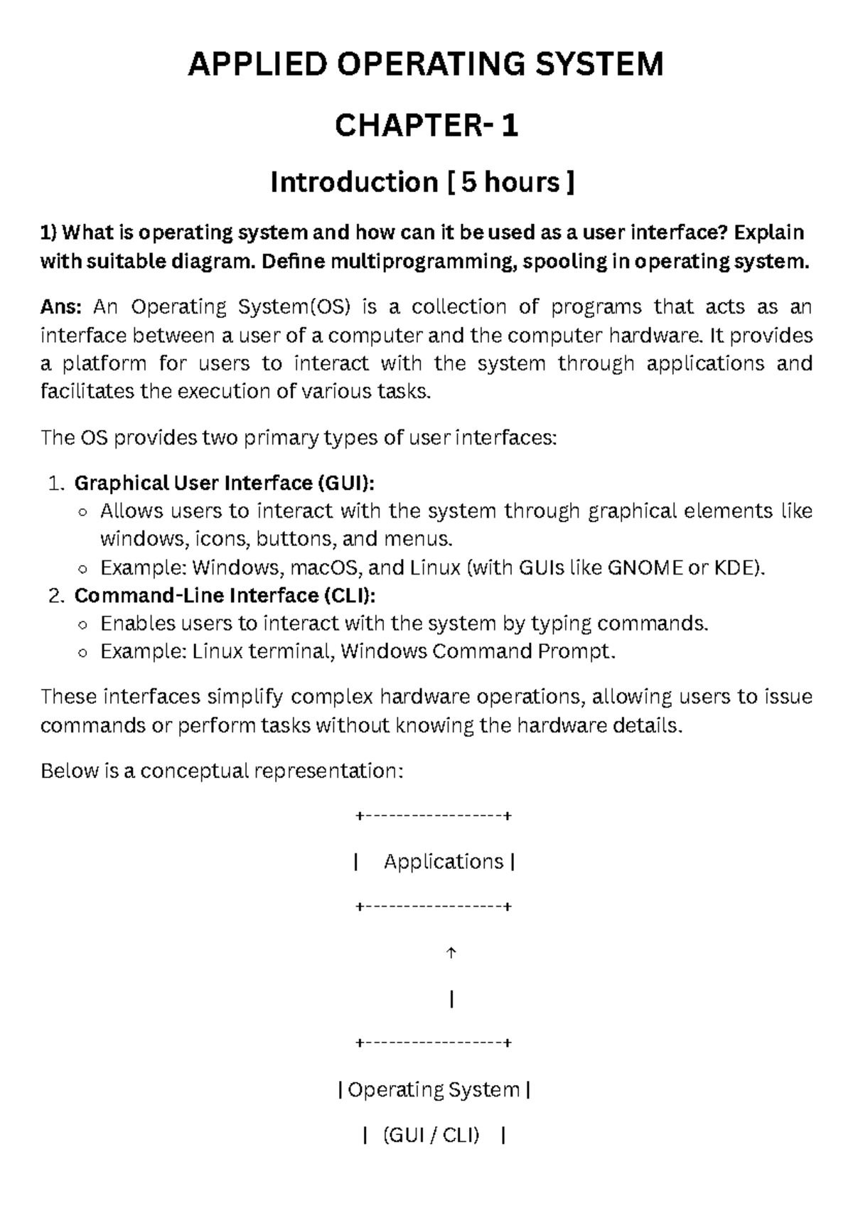 Chapter- 1 Operating System - APPLIED OPERATING SYSTEM CHAPTER- 1 ...