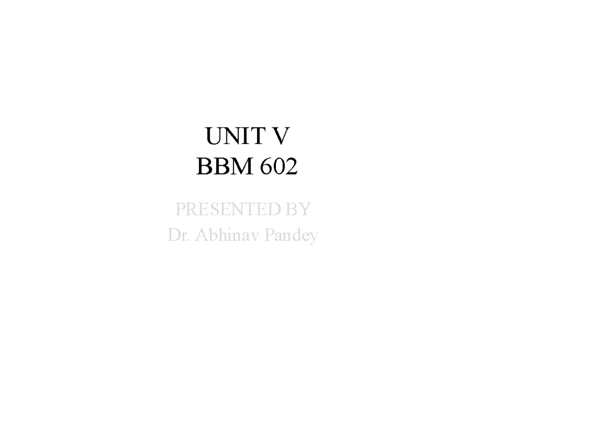 UNIT V BBM 602 - Globalization: Key Factors and Challenges - Studocu