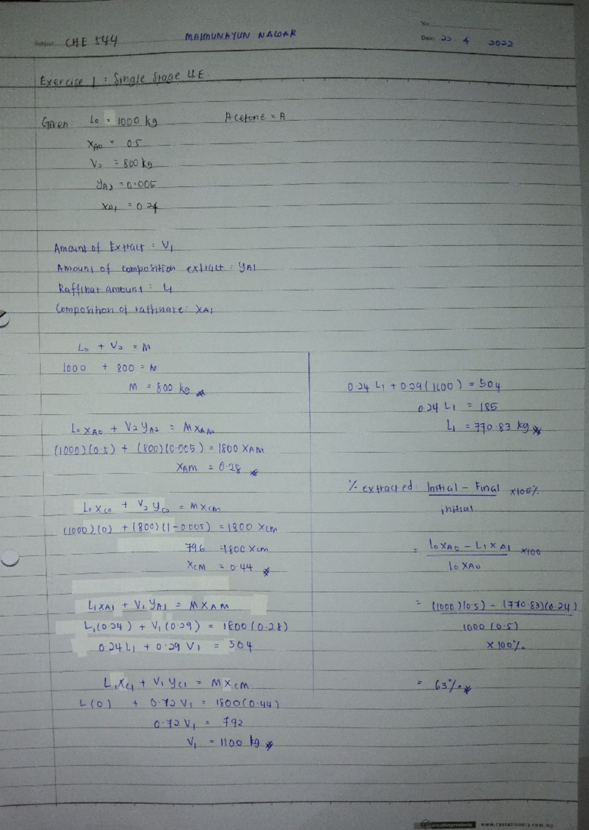 Exercise 1 LLE Attendance WEEK 4 Maimunatun Nawar - Design Project I ...