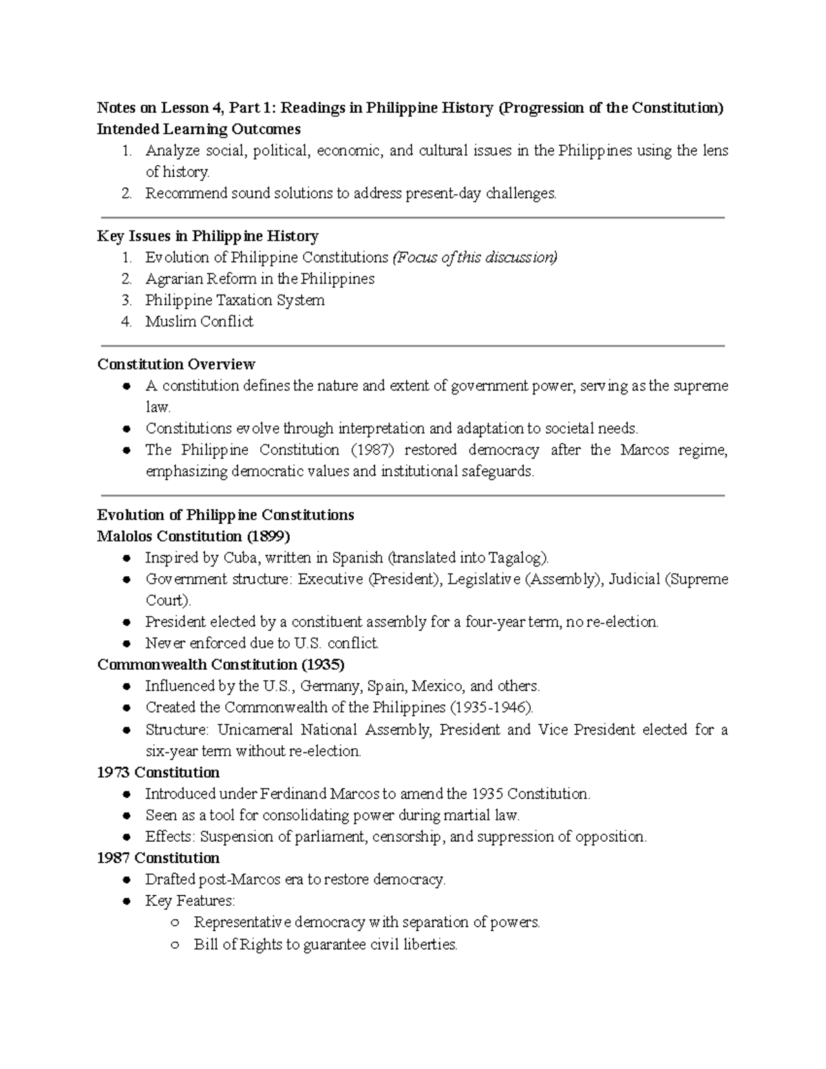 GE-PH Reviewer ( Lesson 4) - Notes on Lesson 4, Part 1: Readings in ...