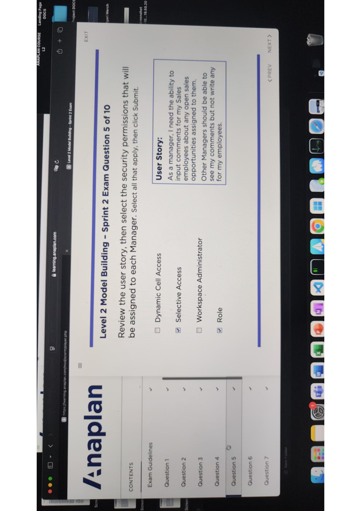 Anaplan L2S2 Level 2 Model Building Exam Q15 Study Notes - Studocu