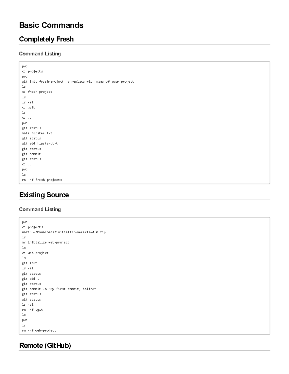 04 Basic Workflow - Git Commands and Operations Guide - Studocu
