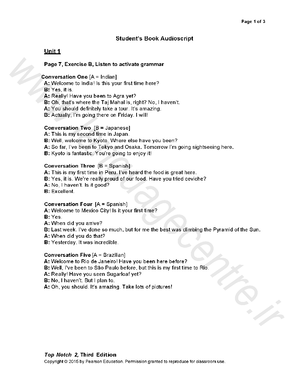 HSB SBA-1 - This is a sample - OBERLIN HIGH SCHOOL Human and Social ...