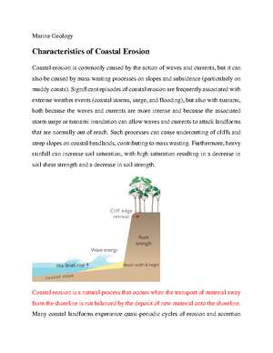 The cross section of the ocean floor - Marine Geology EASC 429 The ...