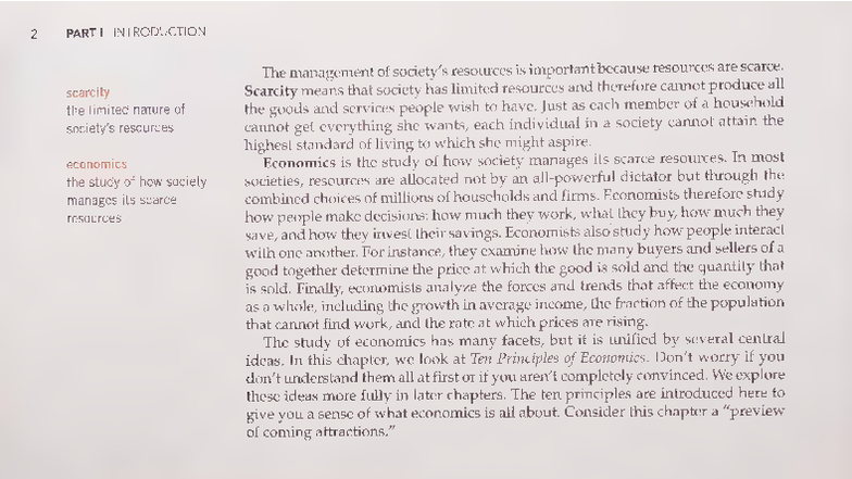 Econ 101: Introduction to Scarcity and the Ten Principles of Economics ...