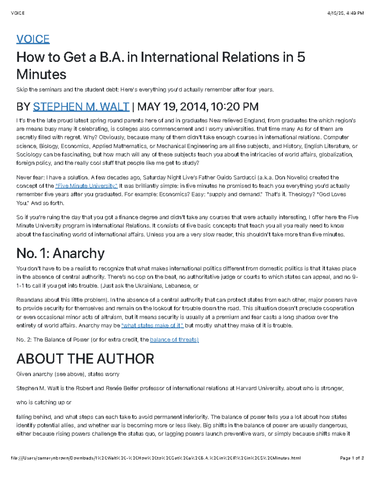How to Get a B.A. in International Relations in 5 Minutes: Key Insights ...