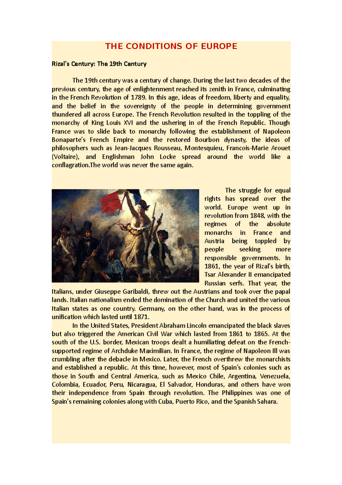 19th Century European Influences on the Philippines: A Study of Change ...