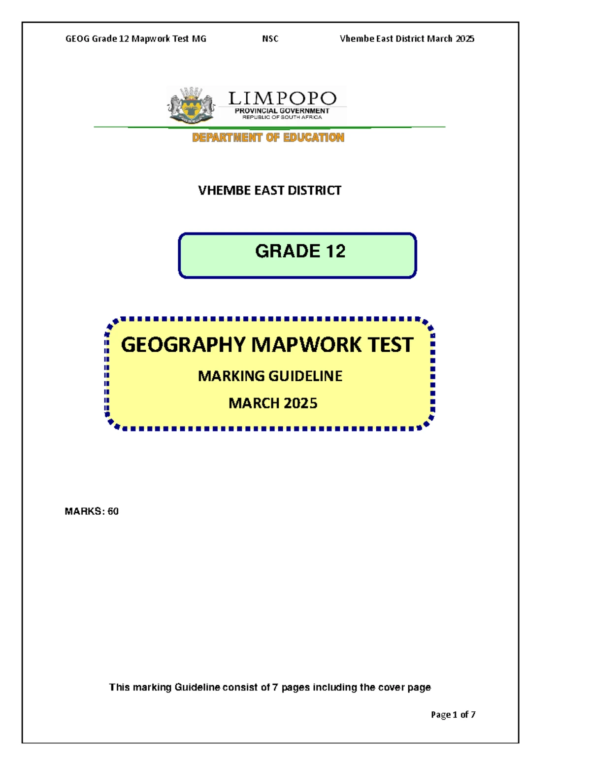 Gr.12 programme of assessment 2025 LIFE SCIENCE - Programme of ...