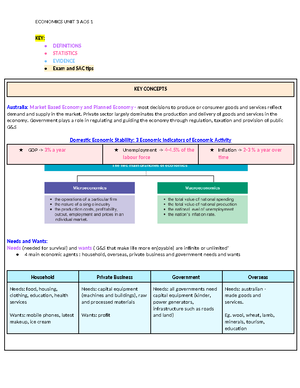 Economics u3aos1 SAC - VCE Economics U3 AOS Practice SAC 1 Student name ...