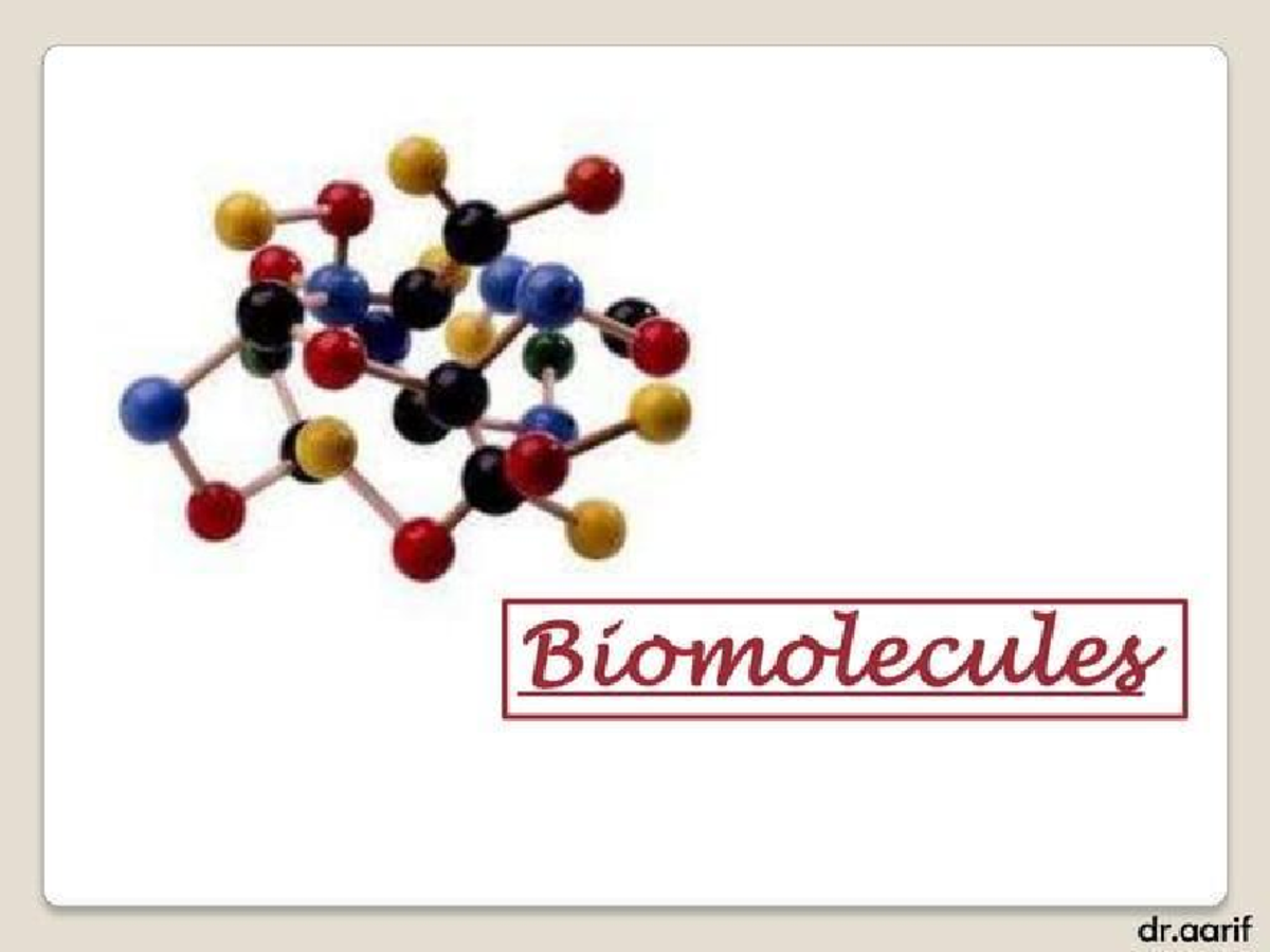 Biomolecules: Structure, Functions, and Types in Living Organisms - Studocu