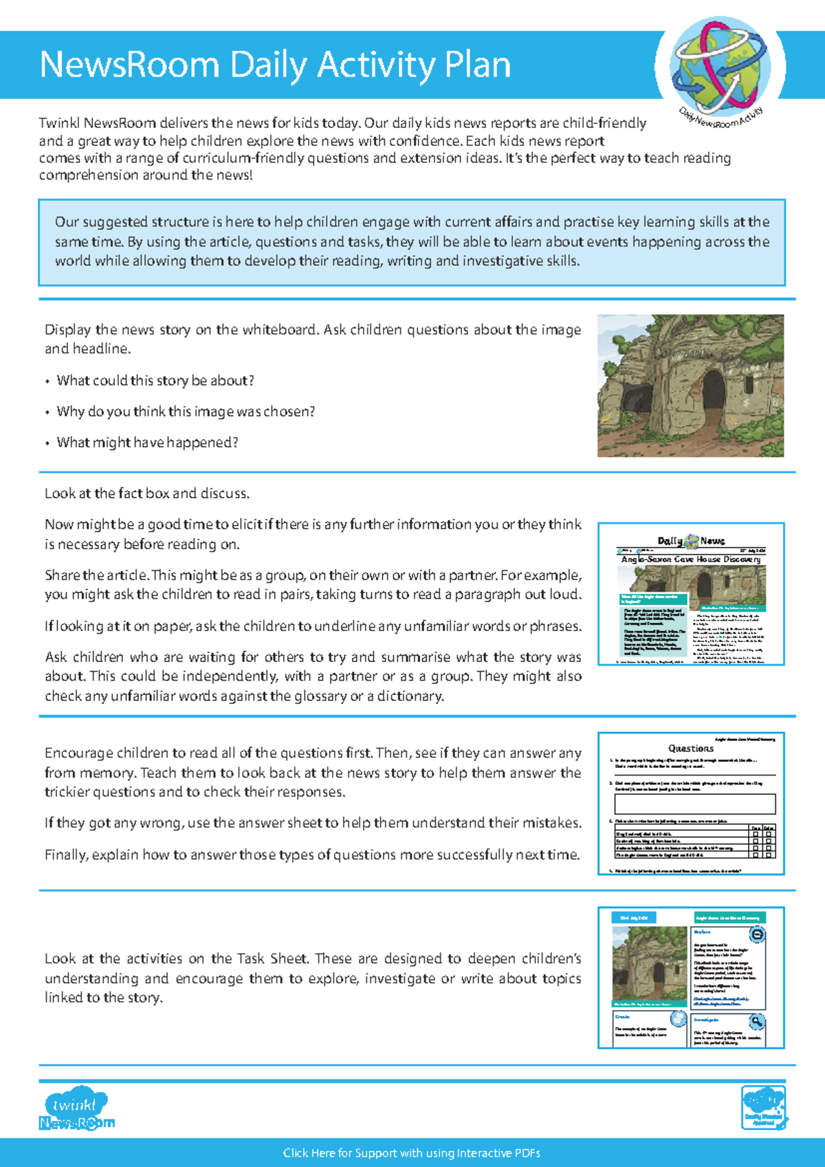 Guidance on Anglo-Saxon Cave House Discovery Activities - Studocu
