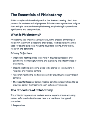 AMCA Phlebotomy Technician Certification Study Guide Overview ...