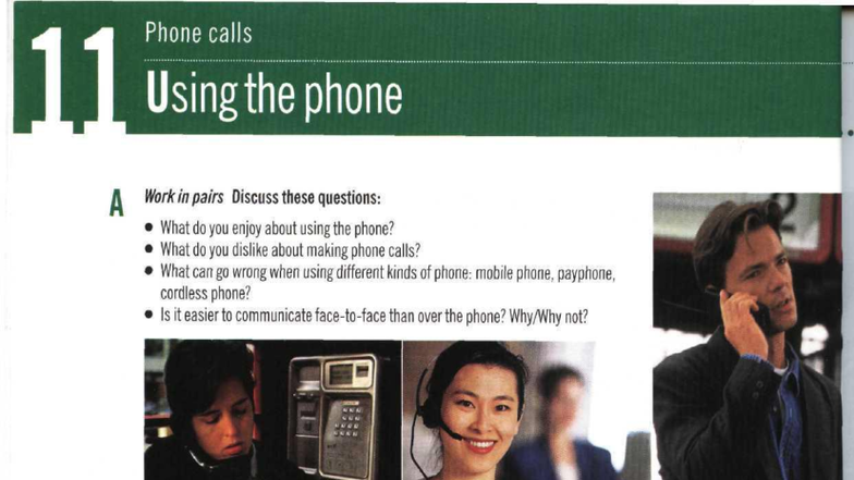 Using the Phone: Intro to Phone Calls (B1) - Studocu